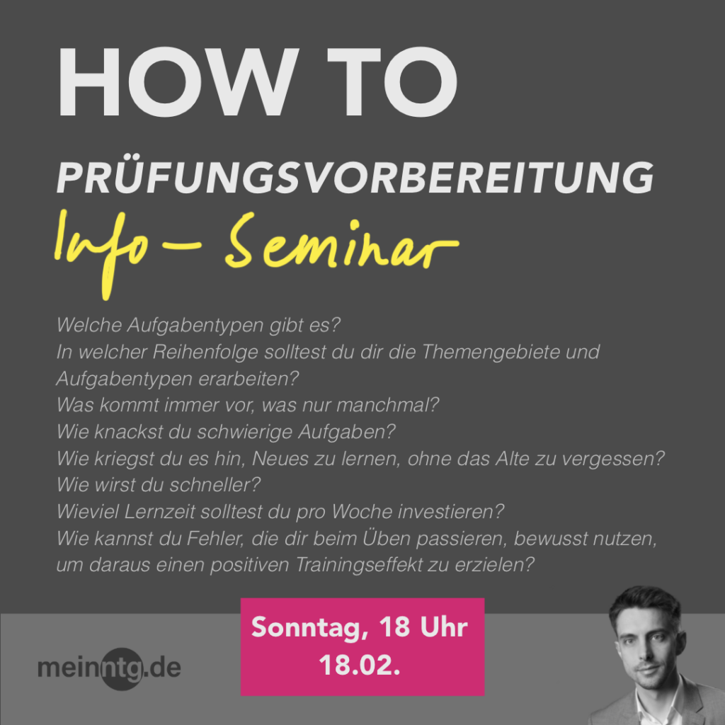 meinntg – Effiziente Vorbereitung auf die Prüfungen im Fach NTG der BQ für Industrie- und ...
